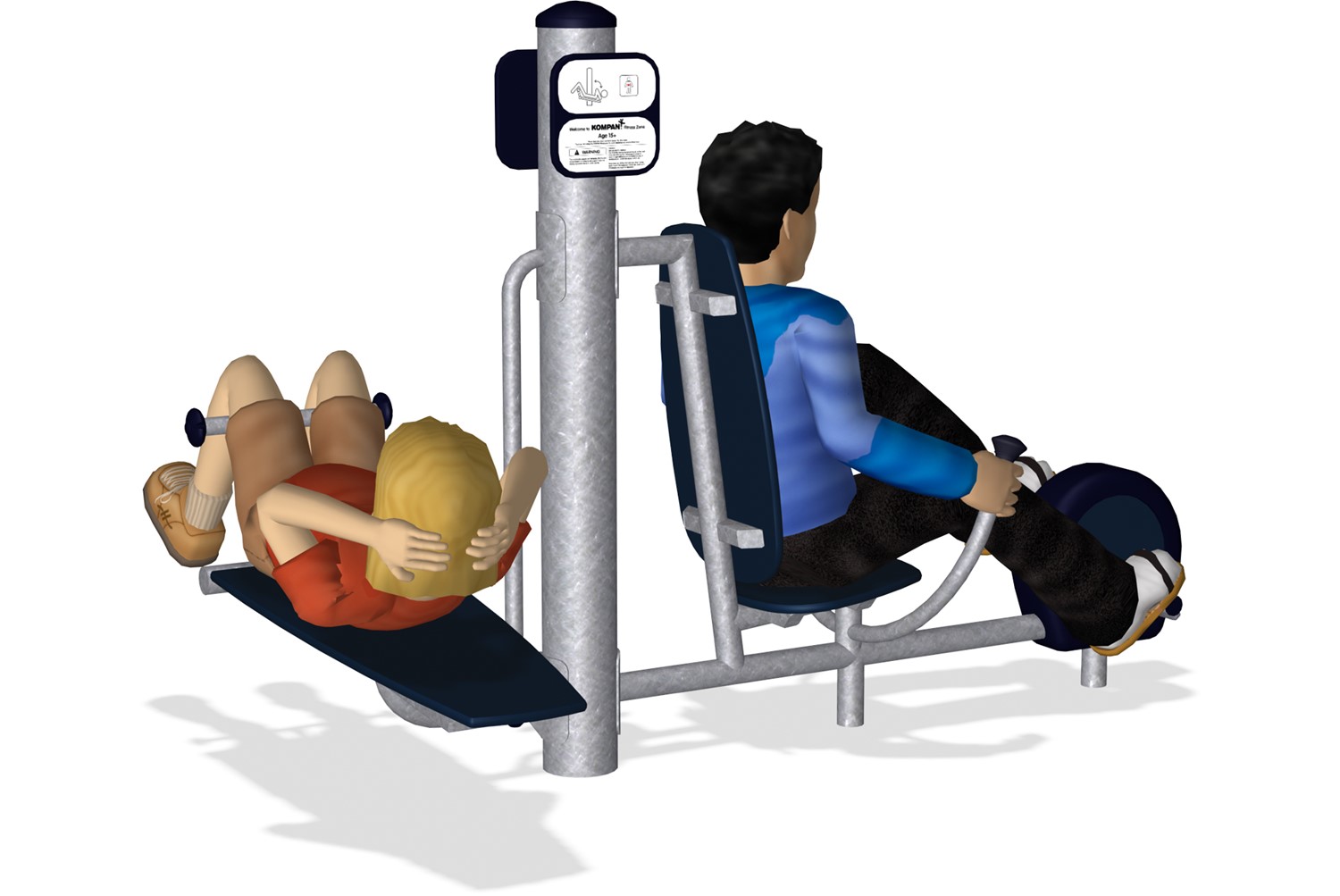 SIT UP BENCH - POWER BIKE