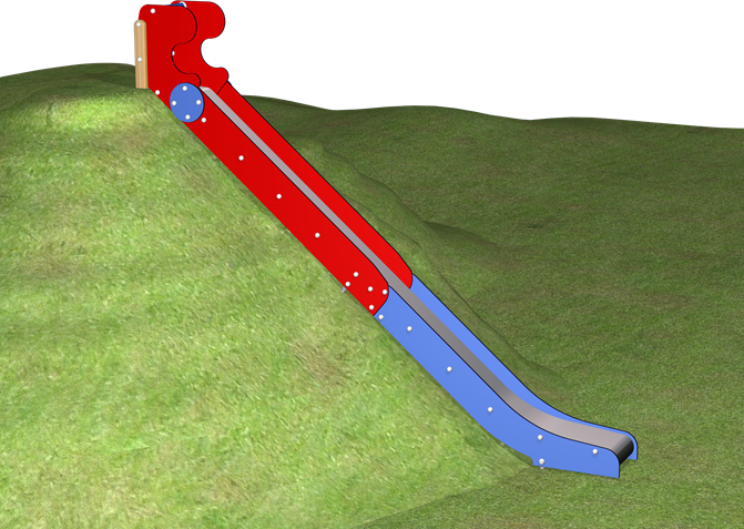 Kompan Embankment Slide NZ | Outdoor Playground Equipment