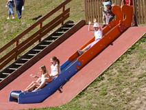 Kompan Embankment Slide NZ | Outdoor Playground Equipment