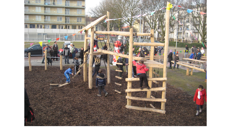 Two Tower With Bridge | Natural Playground | Playground People