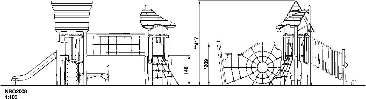 Double Tower Spider Net | Natural Playground | See More